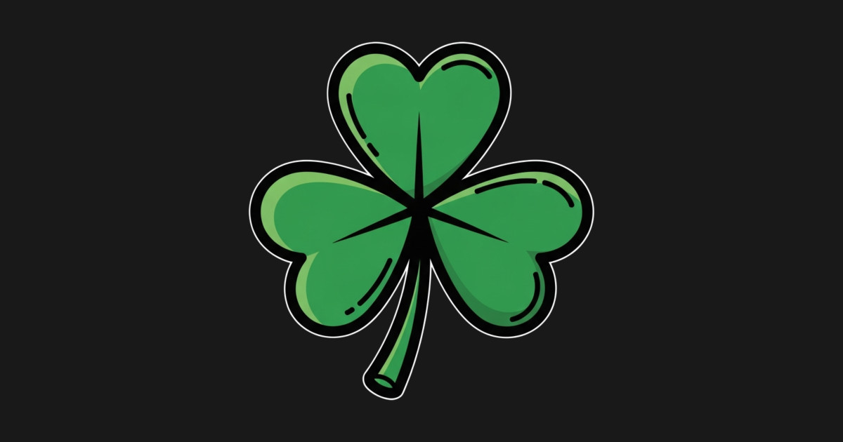 Lucky Shamrock Cartoon - Lucky Shamrock Cartoon - T-Shirt | TeePublic