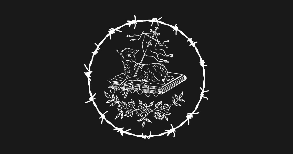 Gothic Lamb of God Barbed Wire Hardcore Punk Pocket - Gothic - T-Shirt ...