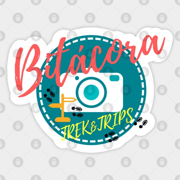 BITACORA TREKKING AND TRIPS - Traveling - Sticker | TeePublic