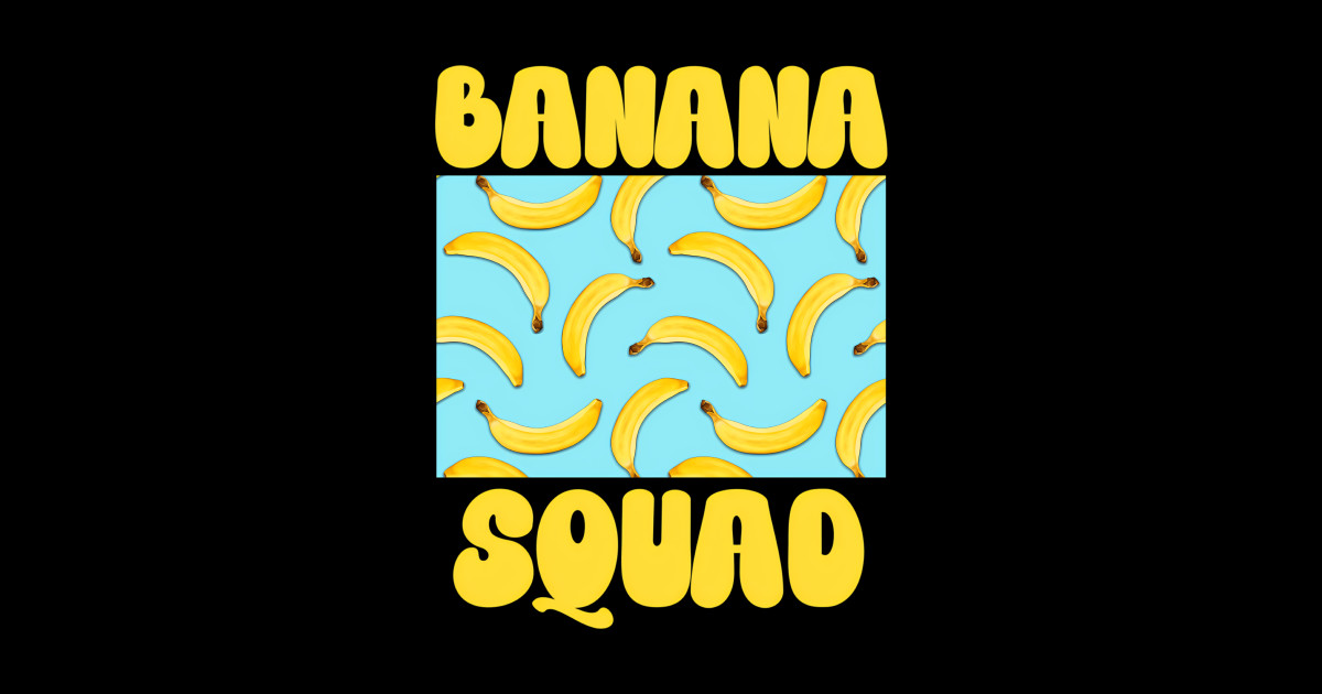 Banana Squad Bananas Halloween Banana - Funny Banana Squad - Sticker | TeePublic