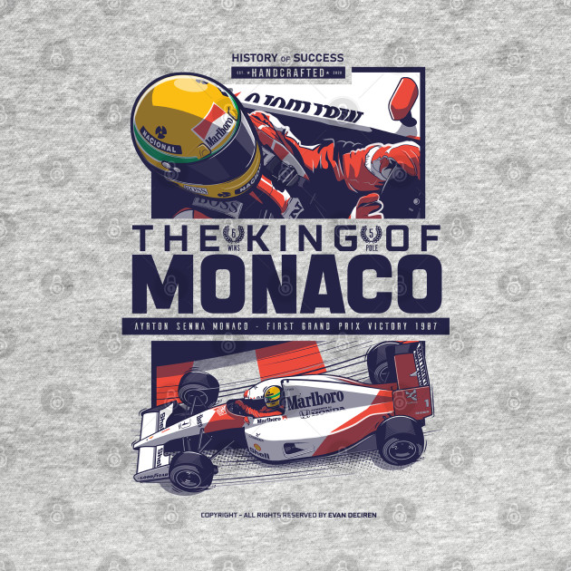 F1 The King of Monaco - Formula One - T-Shirt | TeePublic