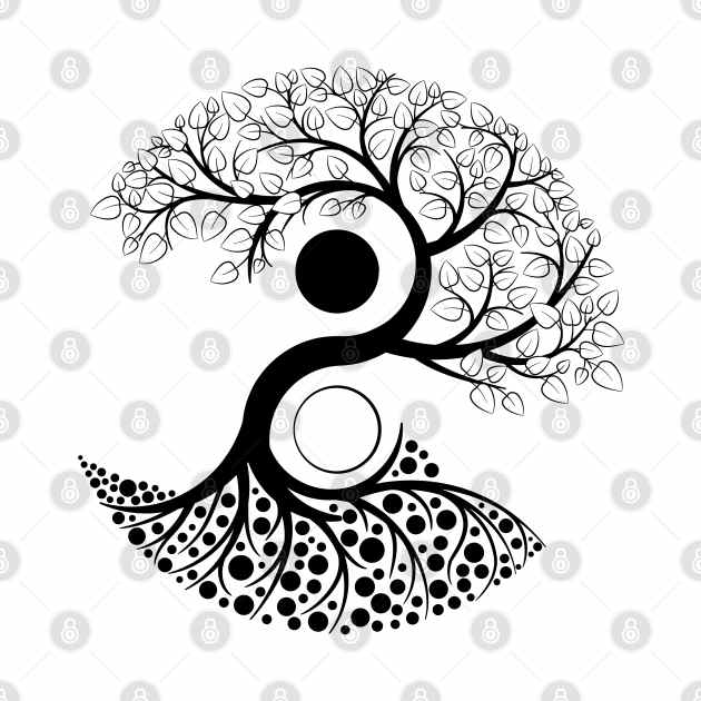 Yin Yang Tree of life - Yin Yang Tree - T-Shirt | TeePublic