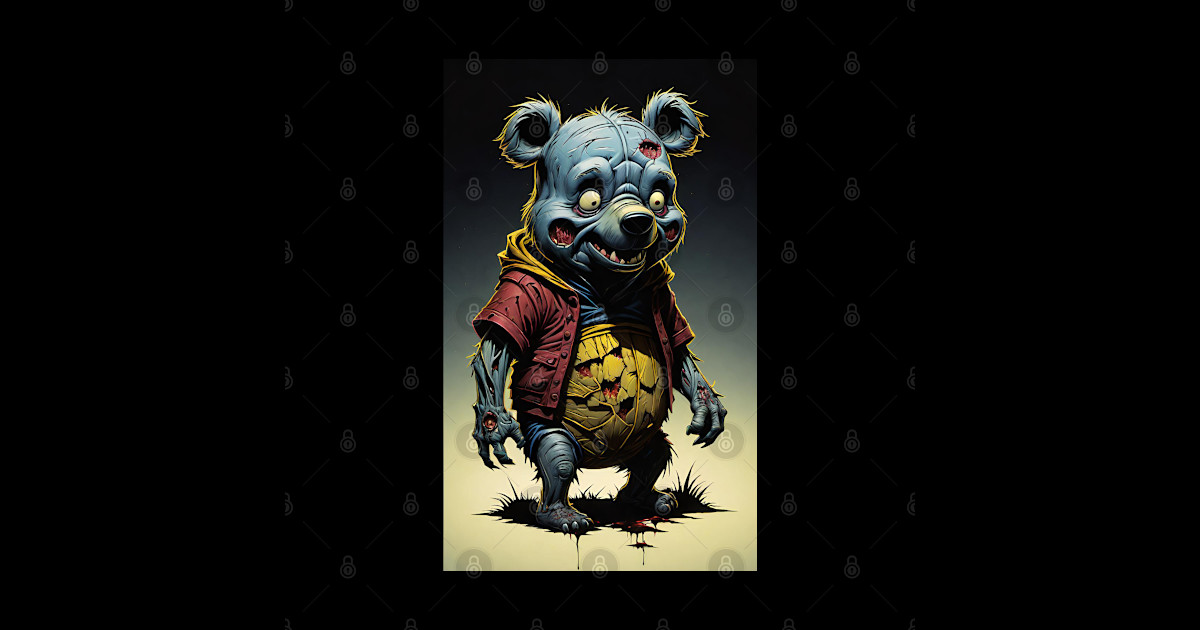 Zombie Winnie the Pooh 4 - Winnie The Pooh - Sticker | TeePublic