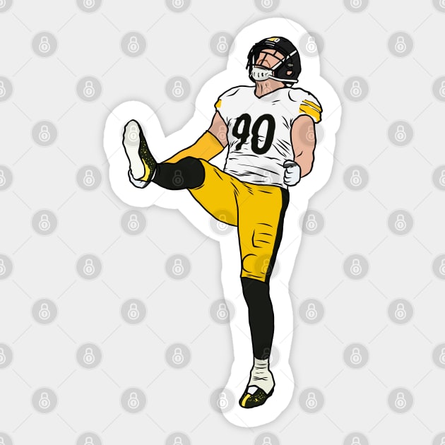 TJ Watt Celebration - Tj Watt - Sticker | TeePublic