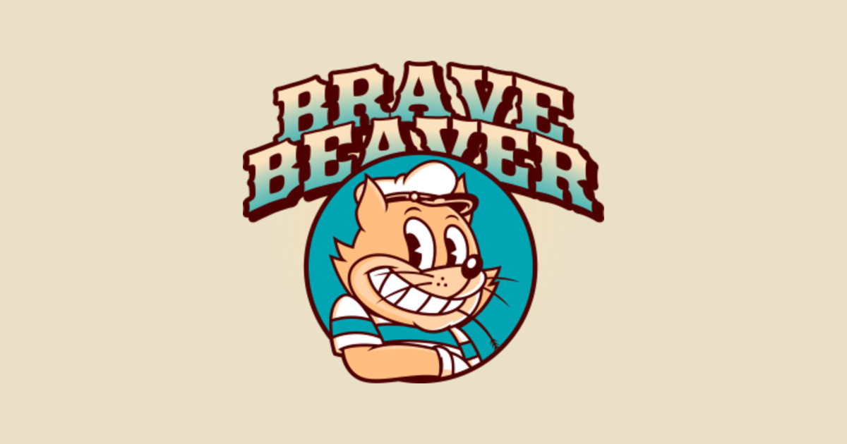 Cuphead Vintage Cartoons Brave Beaver - Cuphead - T-Shirt | TeePublic