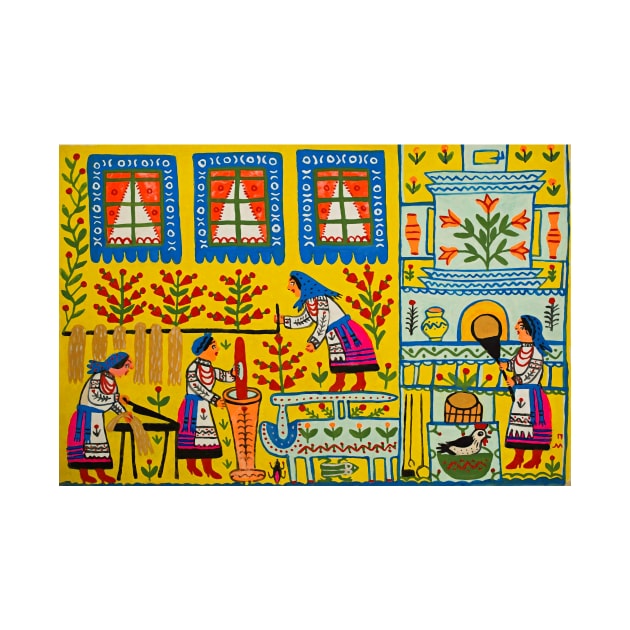 Maria Prymachenko My House My Truth 1989 Art Print - Maria Prymachenko ...