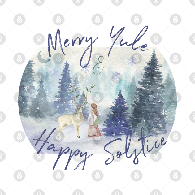 Merry Yule and Happy Solstice - Yuletide Season - T-Shirt | TeePublic