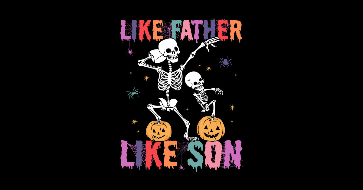 Skeleton Father Son Matching Halloween Costume gift for men father day ...