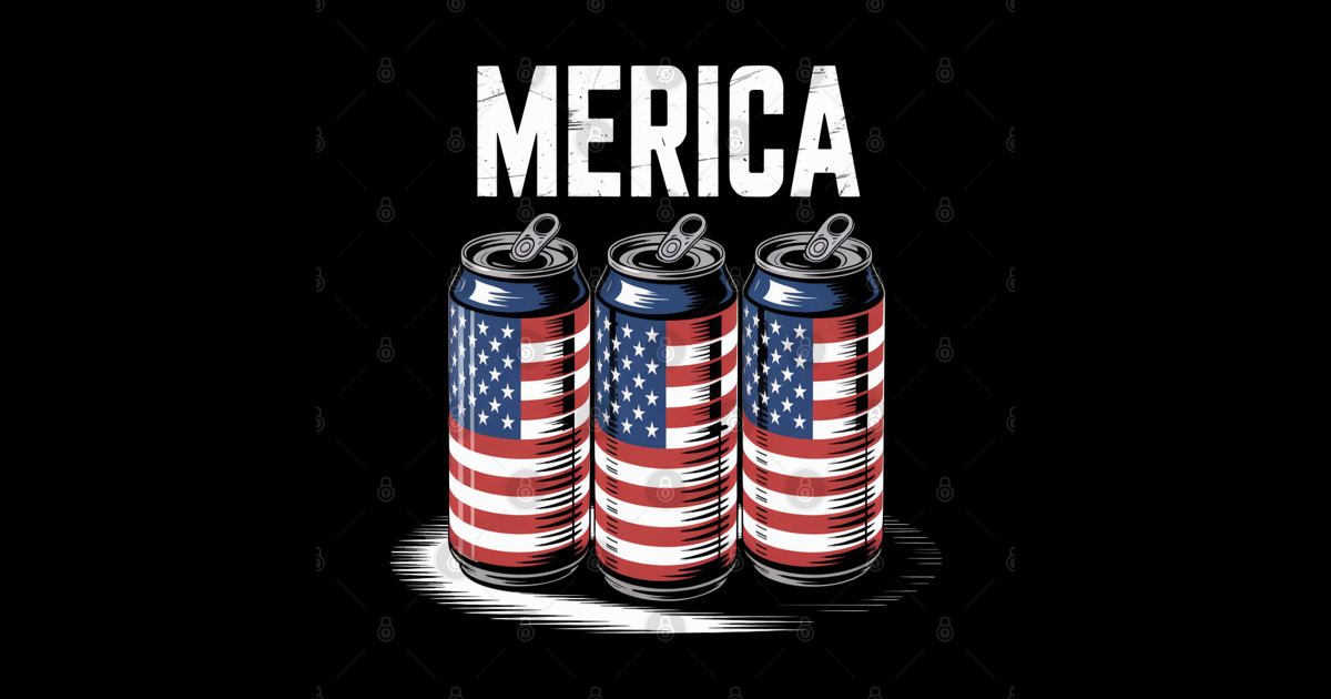 Beer American Flag 4th Of July Merica USA Drinking - Beer American Flag ...