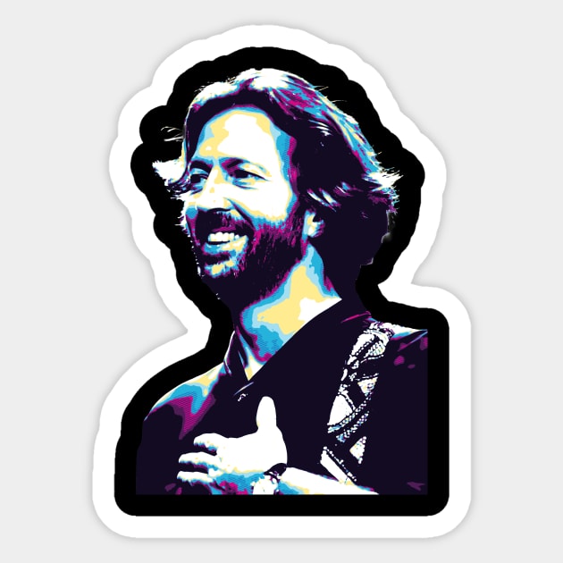 eric clapton legend pop art - Eric Clapton - Sticker | TeePublic