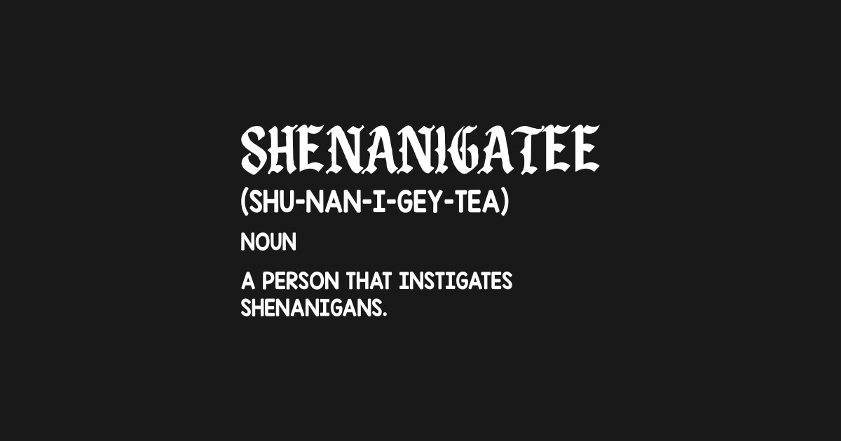 Shenanigator Definition - Shenanigator Definition - T-Shirt | TeePublic