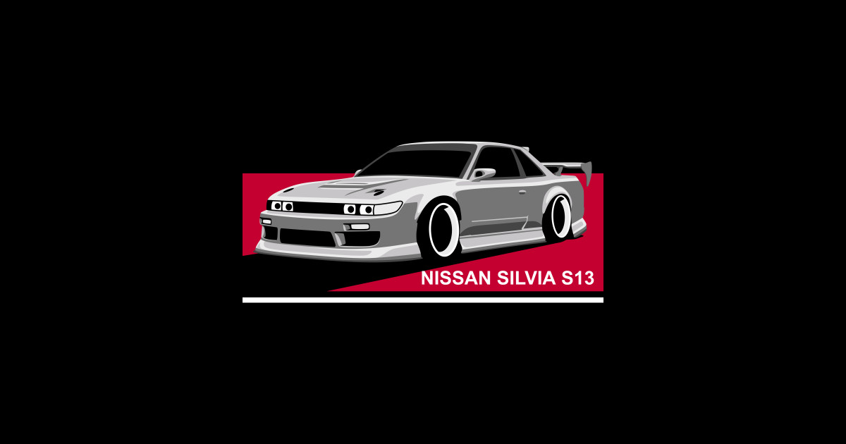NISSAN SILVIA S13 - Nissan Silvia S13 - Sticker | TeePublic