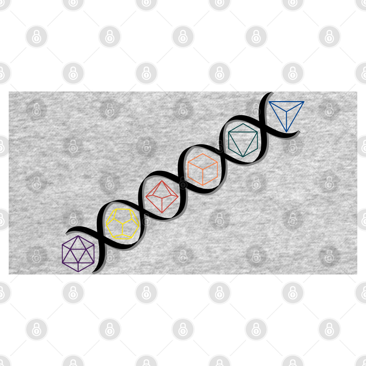 DNA Dice Strand - Color Dice - Dice - T-Shirt | TeePublic