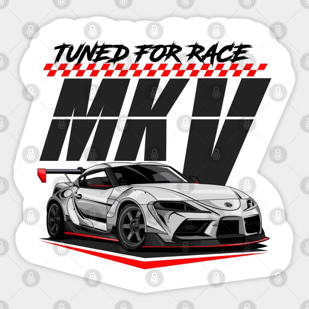 JDM-TOYOTA SUPRA MK5 - WHITE - Toyota Supra Mk5 - Sticker | TeePublic