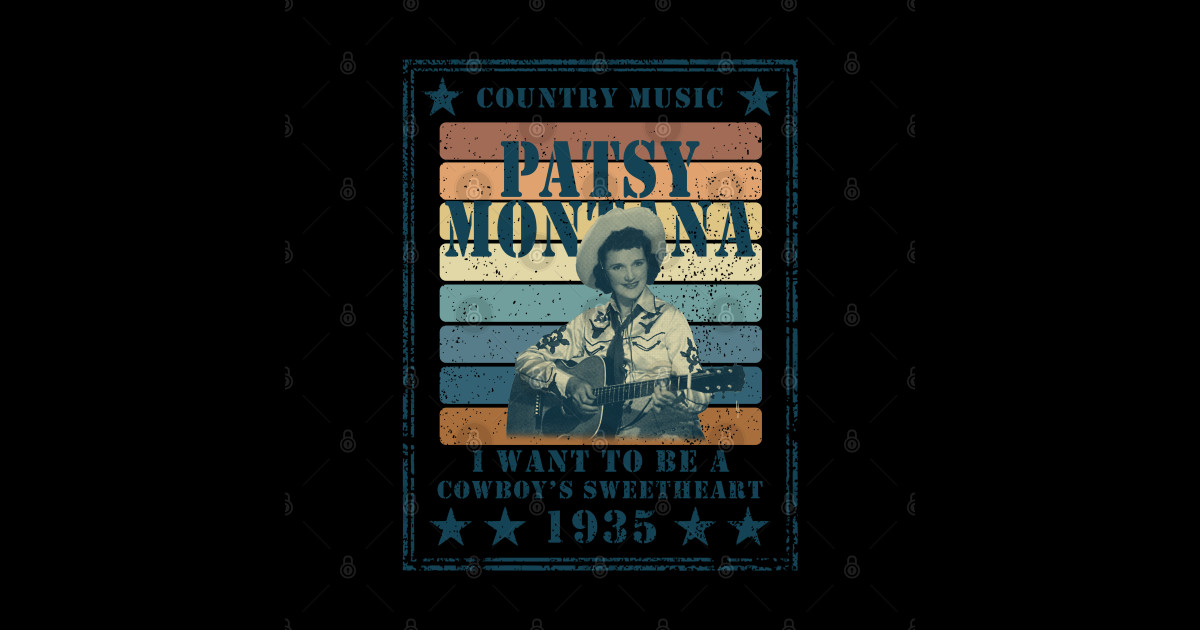 PATSY MONTANA - Retro Patsy Montana - Sticker | TeePublic