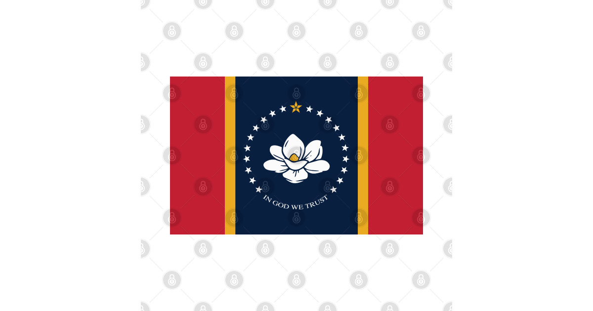 Mississippi Magnolia Flag - Mississippi - T-Shirt | TeePublic