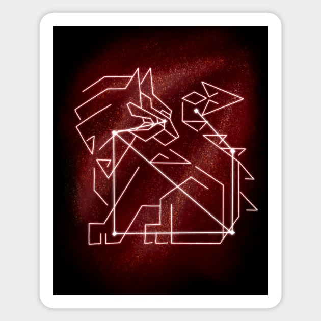 Sumeru Pyro Constellations - Genshin Impact - Sticker | TeePublic