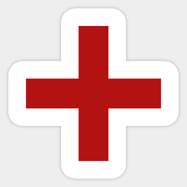 Red Cross - Red Cross - Sticker | TeePublic