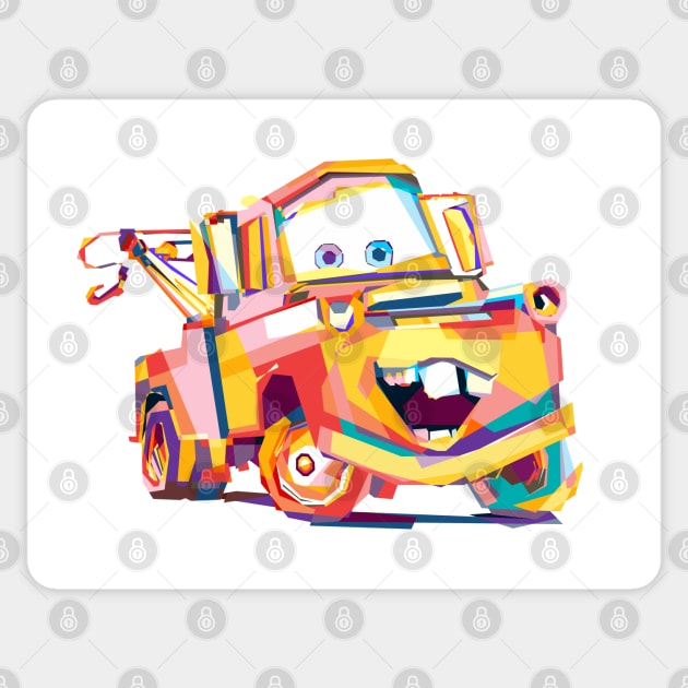 MATER CARS - Animation - Sticker | TeePublic