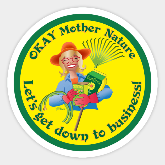 Spring Gardener-woman - Gardener - Sticker | TeePublic