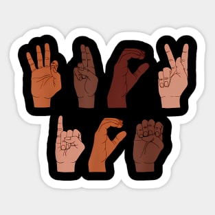 Anti Deportation Hand Sign Stickers for Sale | TeePublic