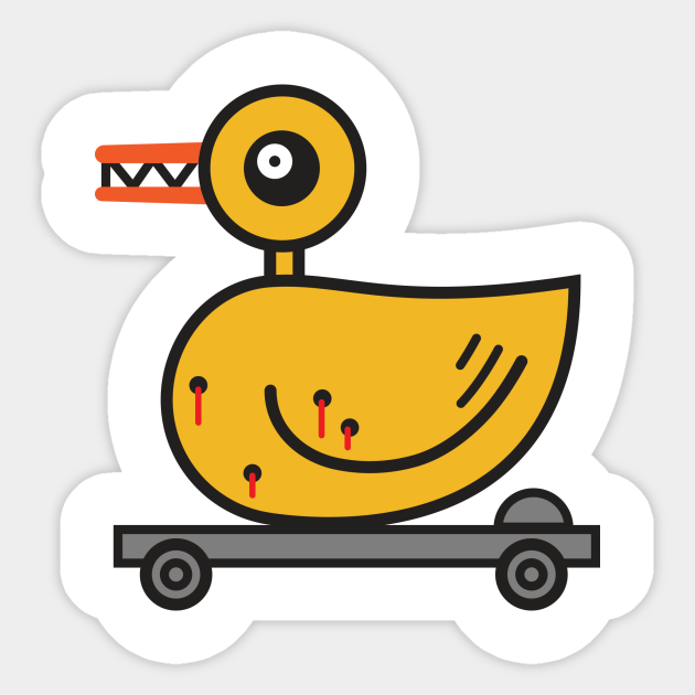 Evil Duck - Xmas - Sticker | TeePublic