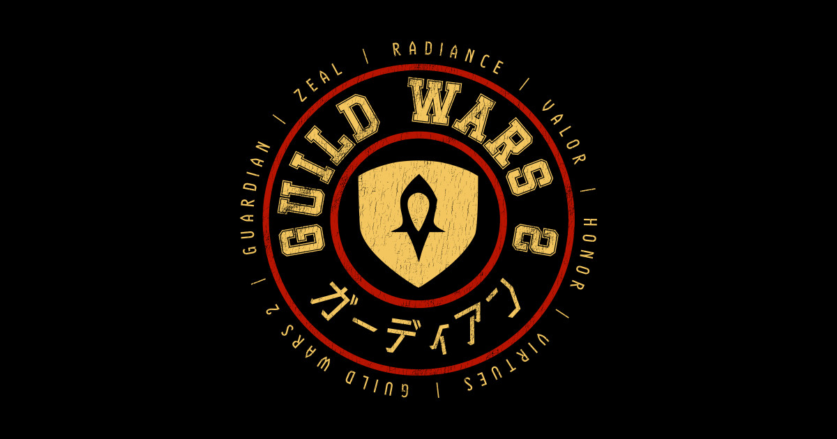Guilds Wars 2 Guardian Kanji - Guild Wars 2 - Sticker | TeePublic