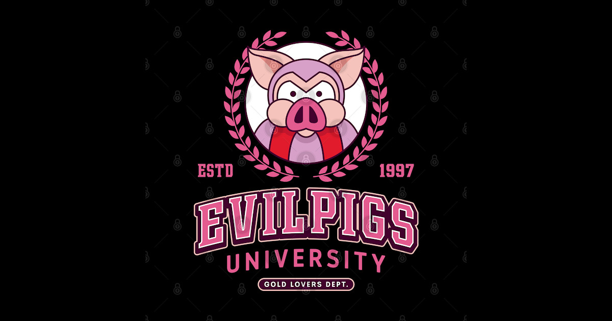 Evil Pigs University - Tomba - Sticker | TeePublic