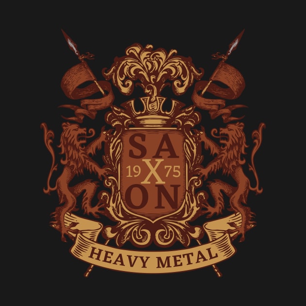 vintage saxon logo - Saxon - Hoodie | TeePublic