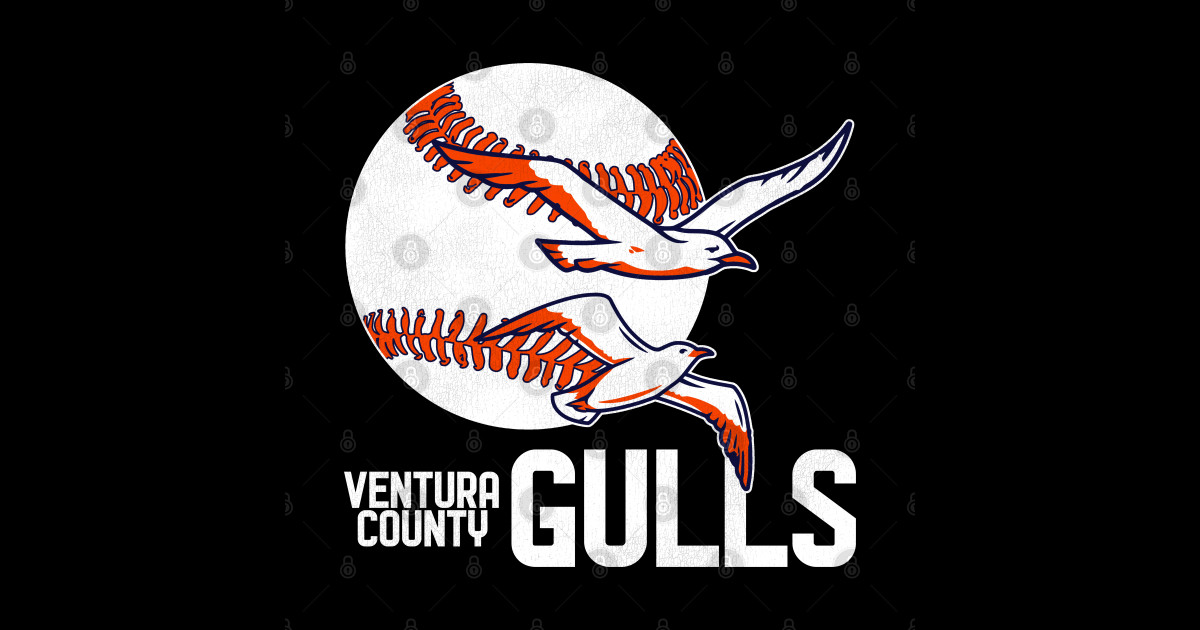 Defunct Ventura County Gulls Baseball - Baseball - Sticker | TeePublic