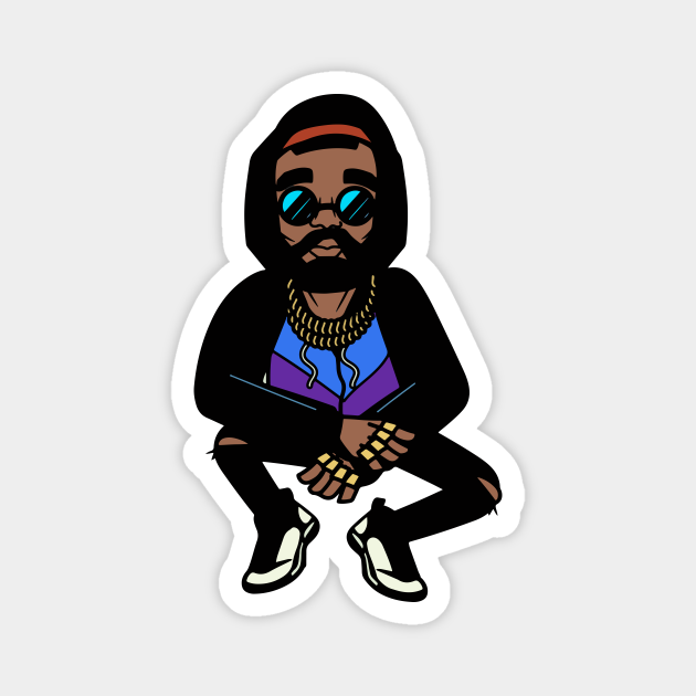 Cool Retro Hip Hop Cartoon Character - Hip Hop Cartoon - Magnet | TeePublic