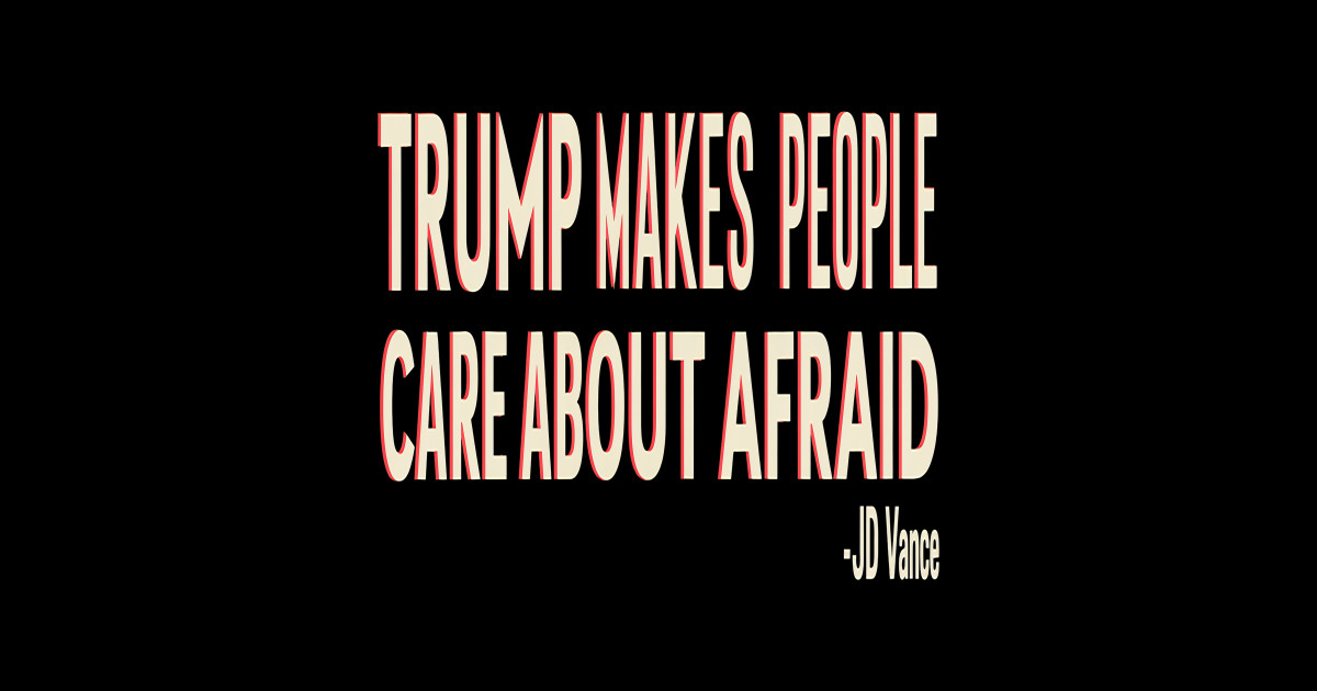 JD Vance Anti Trump Bumper - Jd Vance Anti Trump Bumper - Sticker ...