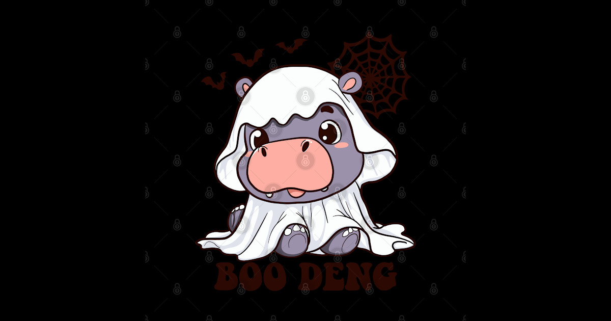 Boo Deng Halloween - Moo Deng Halloween - Boo Deng - Posters and Art ...