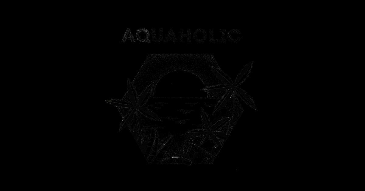 Aquaholic - tropical design - Aquaholic Tropical - Sticker | TeePublic