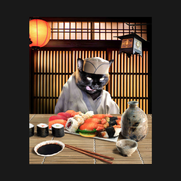 Cat Sushi Chef - Cat Sushi Chef - T-Shirt