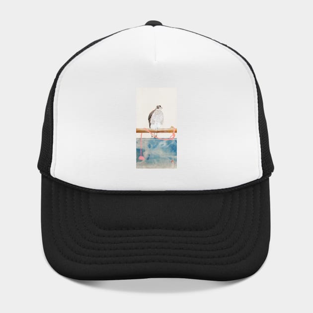 Japanese hawk (19th century) Vintage Woodblock Print by Tosa Mitsuoki ...