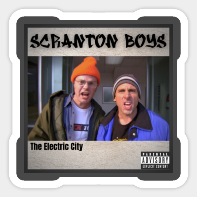 Scranton Boys - The Electric City - The Office - Sticker | TeePublic