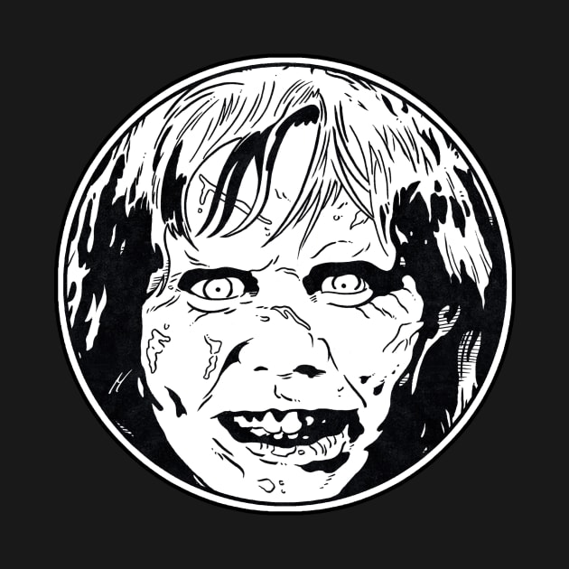 REGAN MacNEIL - The Exorcist (Circle Black and White) - The Exorcist ...