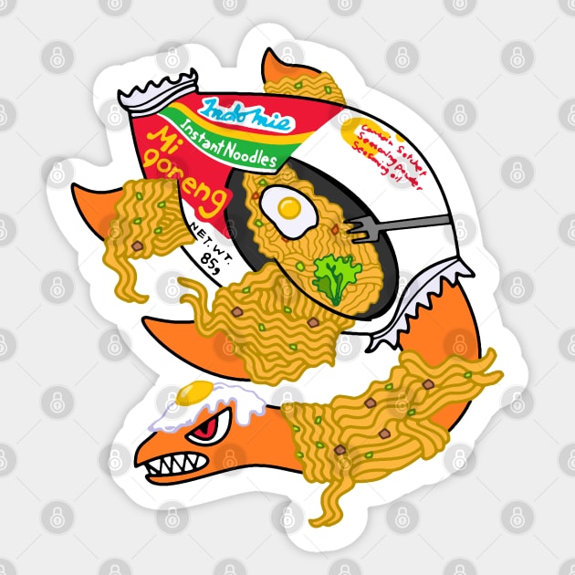 indomie mee monster - Indomie - Sticker | TeePublic