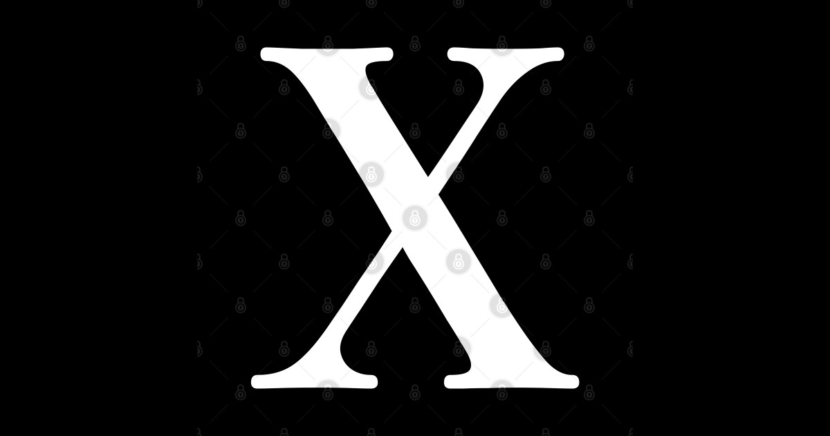 Roman Numeral 10 X - Roman Numerals - Sticker | TeePublic