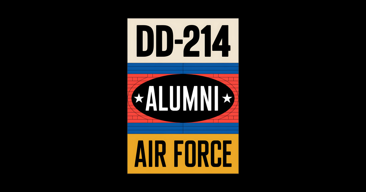 DD-214 Alumni Air Force In Black US Military Veteran - Dd 214 Alumni ...