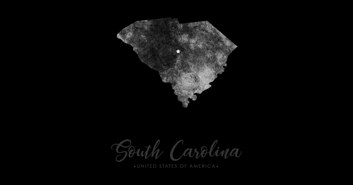 South Carolina state map - South Carolina - Sticker | TeePublic
