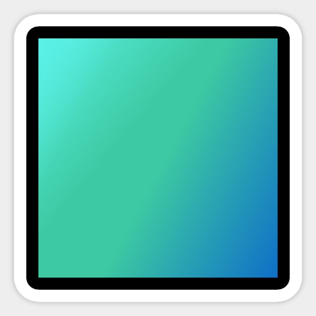 Green Blue Gradient - Gradient - Sticker | TeePublic