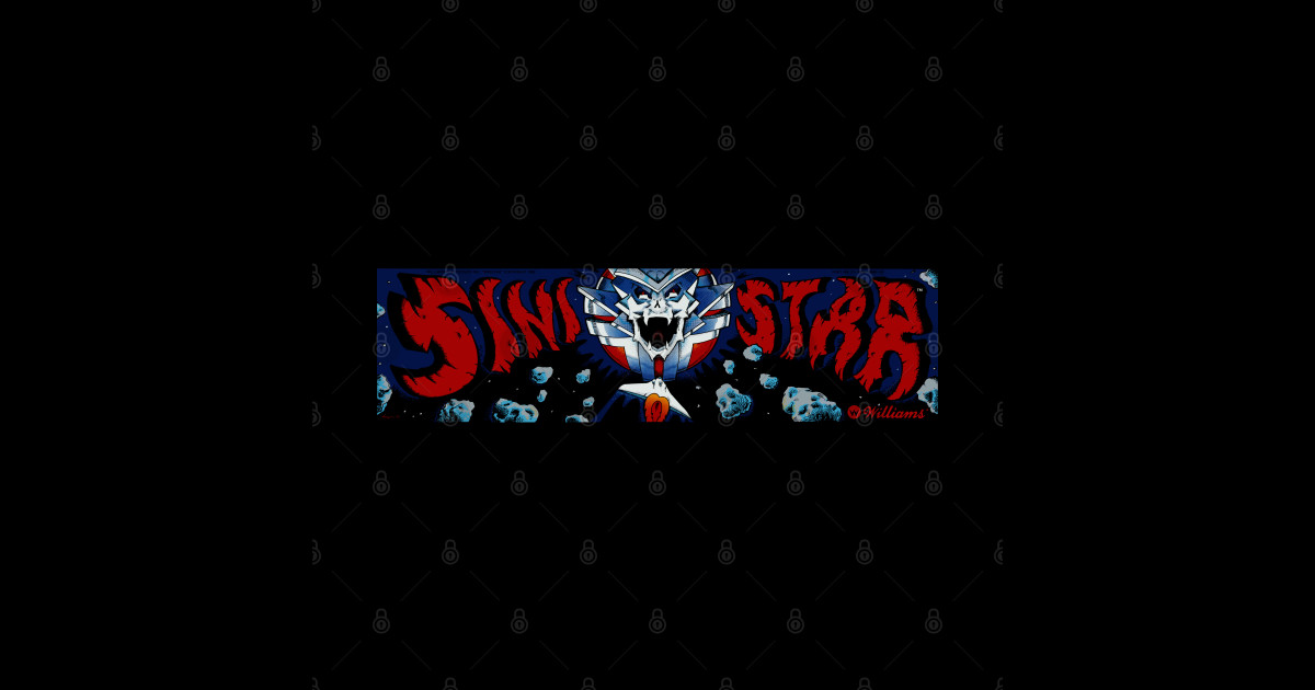 SINISTAR Arcade Console - Video Game - Sticker | TeePublic