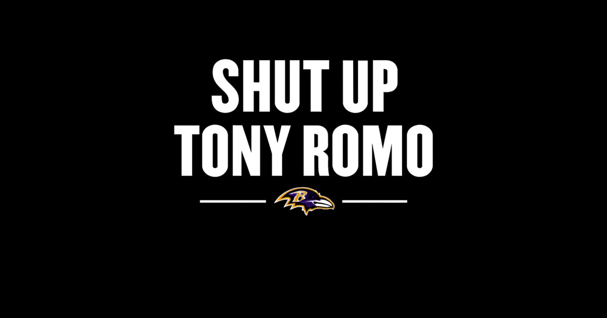shut up tony romo Baltimore Football - Shut Up Tony Romo - Sticker ...