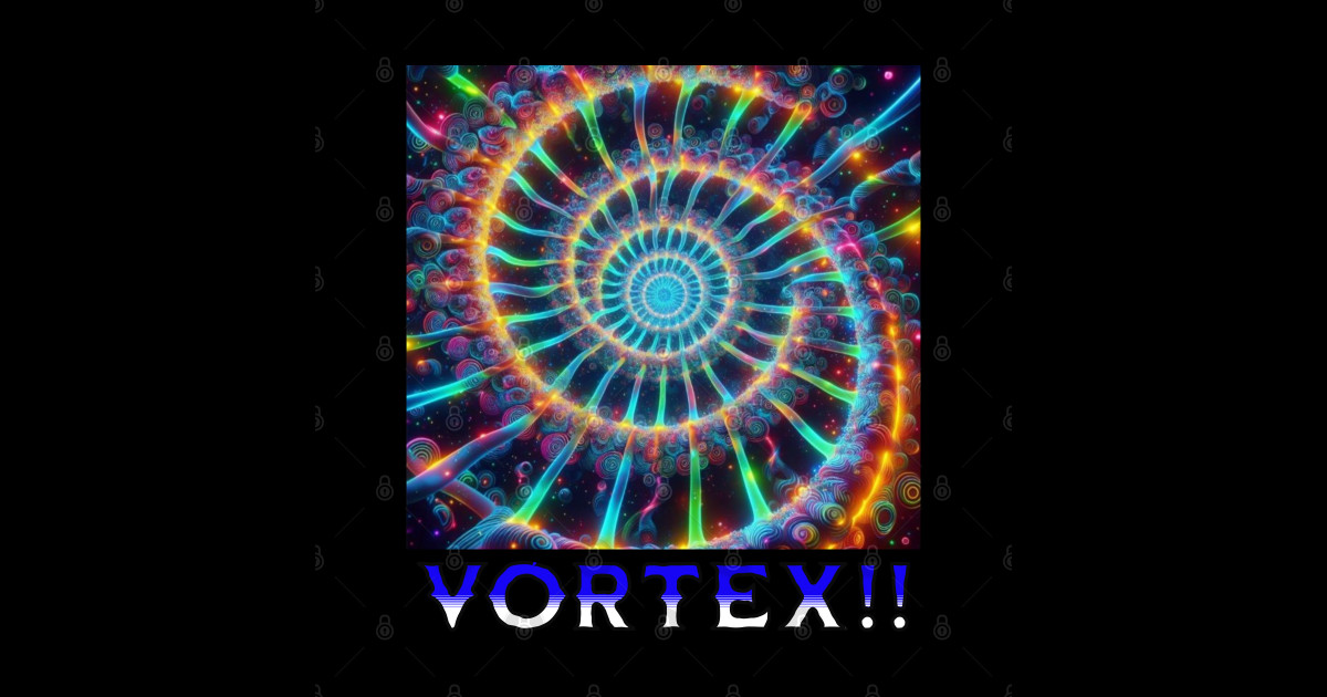 Vortex - Psychedelic Art - Sticker | TeePublic
