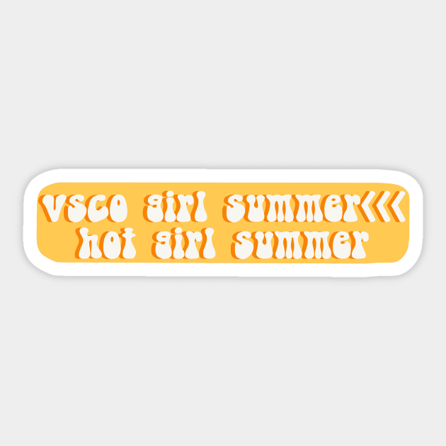 VSCO Girl Or Hot Girl? - Vsco - Sticker | TeePublic