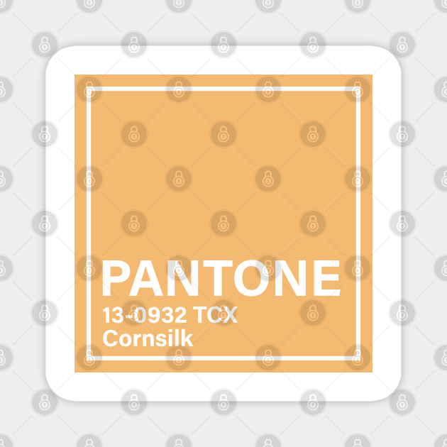 pantone 13-0932 TCX Cornsilk - Pantone Color - Magnet | TeePublic