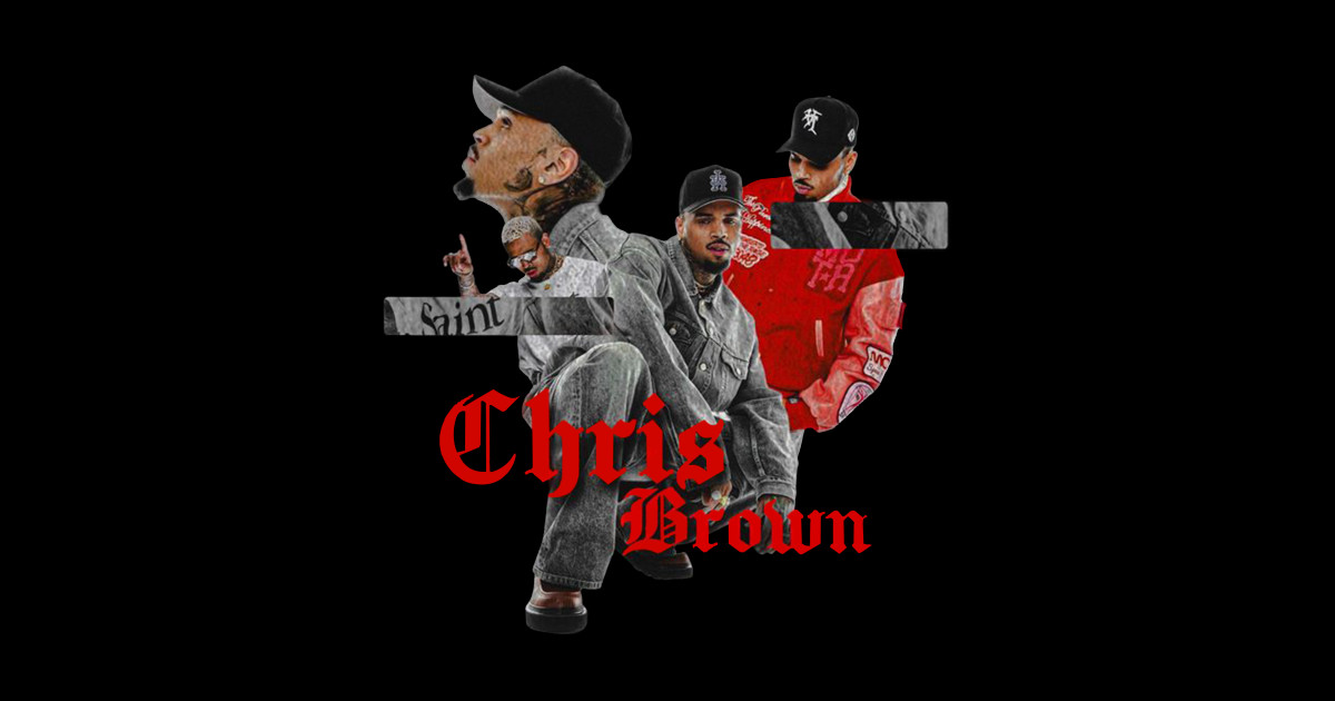 Chris Brown Street Style Collage - Chris Brown - Sticker | TeePublic
