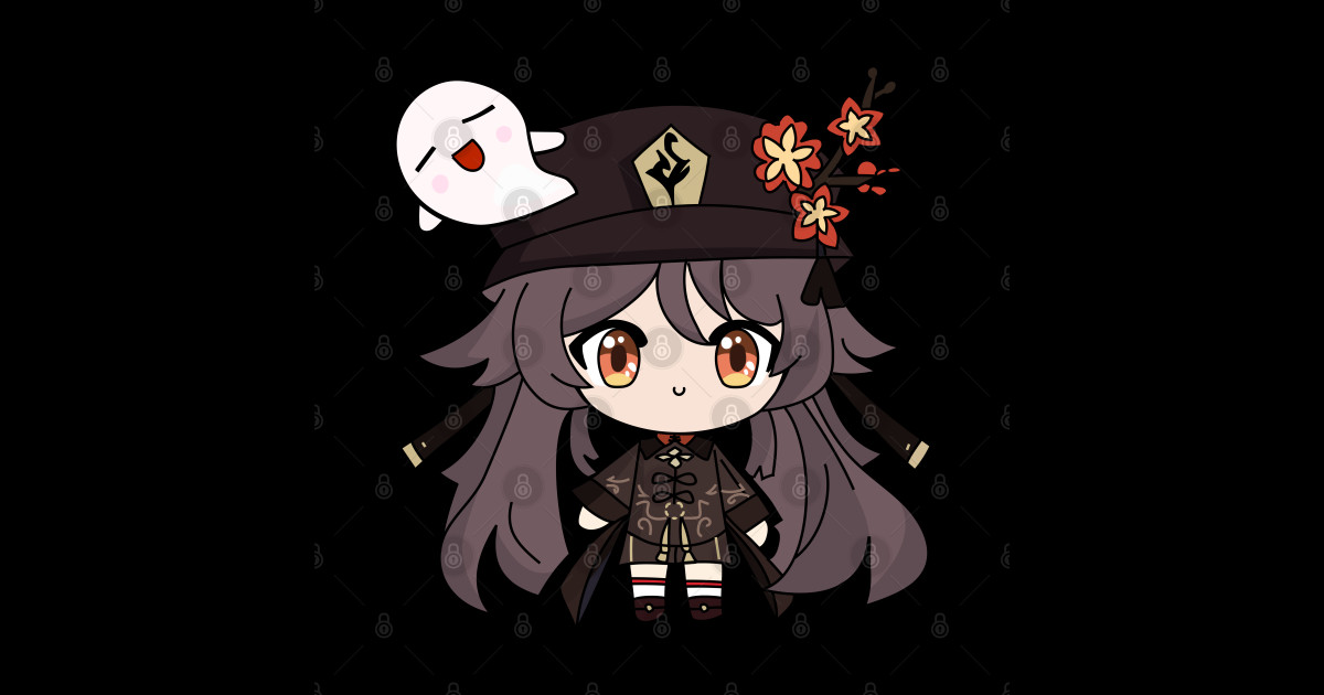 Chibi Genshin Hutao - Genshin Impact - Sticker | TeePublic